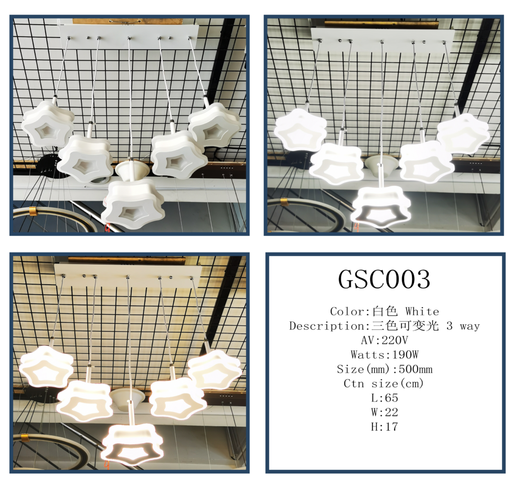 Star-Shaped 5-Head Cluster Pendant Lights - Galaxy Empire